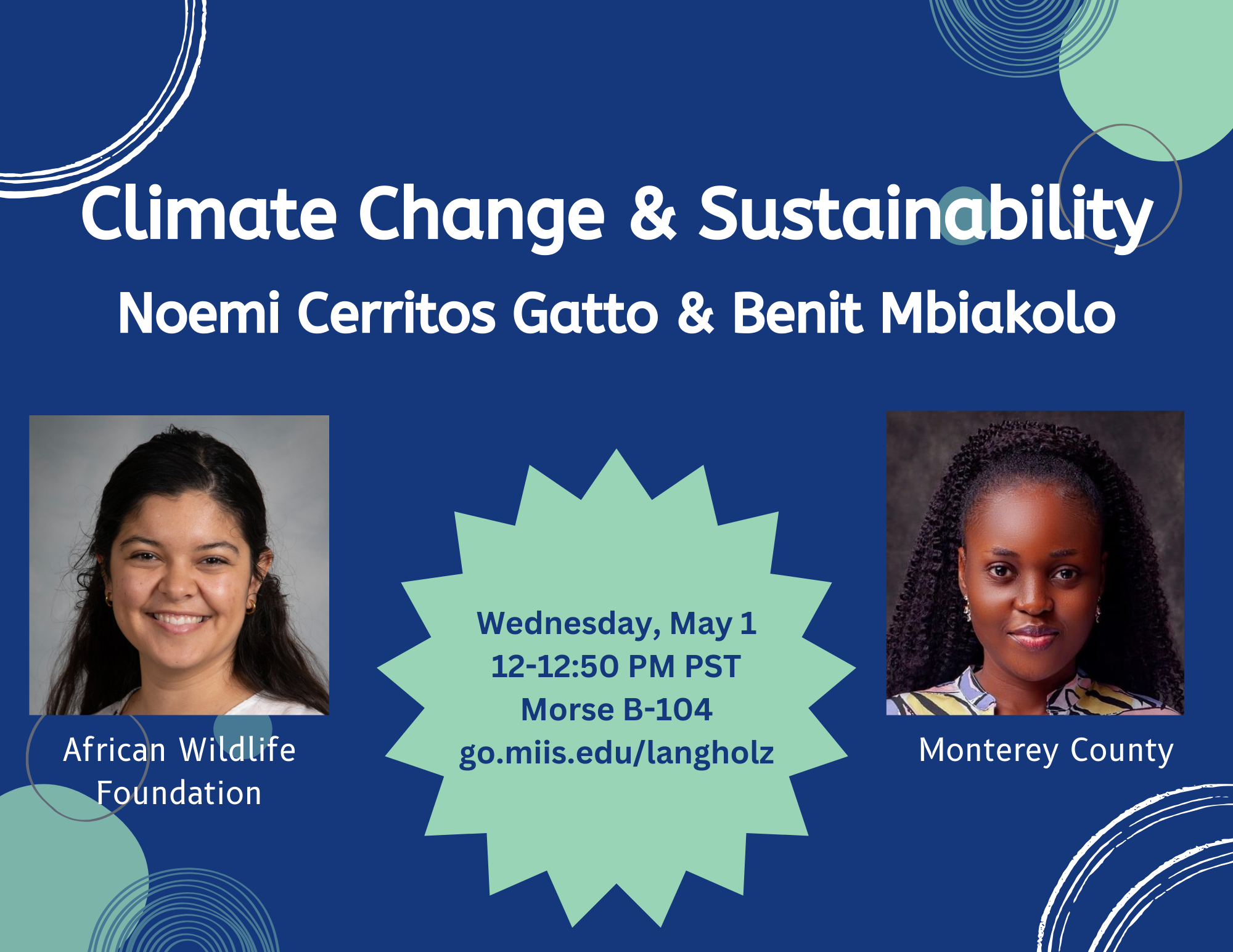 Climate Change & Sustainability: SP24 Practicum Presentations Series | Middlebury Institute of ...